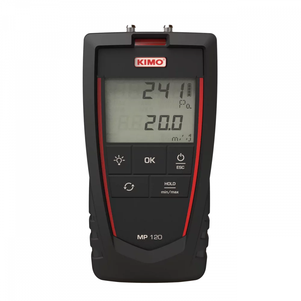 Digitální manometr KIMO MP120 na měření rychlosti | Meratex - měřící technika